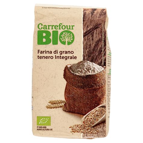Carrefour Bio Farina Di Grano Tenero Integrale 500 G Carrefour
