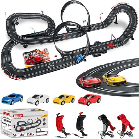 Tucraew Slot Car Race Track Sets Electric Race Car Track