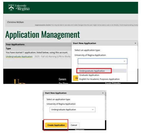 Applying For A Concurrent Program University Of Regina