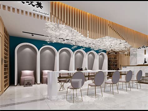 南昌（金童店）爱玩美美甲店装修设计南昌店面装修 站酷zcool
