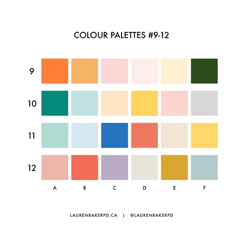 Colour Palettes 9 12 Colour Inspiration Moodboard Lauren Baker