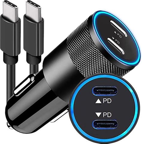 Autolader USB C USB C Kabel Auto Oplader USB USB C Autolader