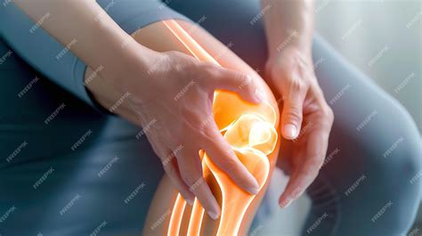 Premium Photo Chronic Stress In Knee Muscle Swelling Issues Sprained