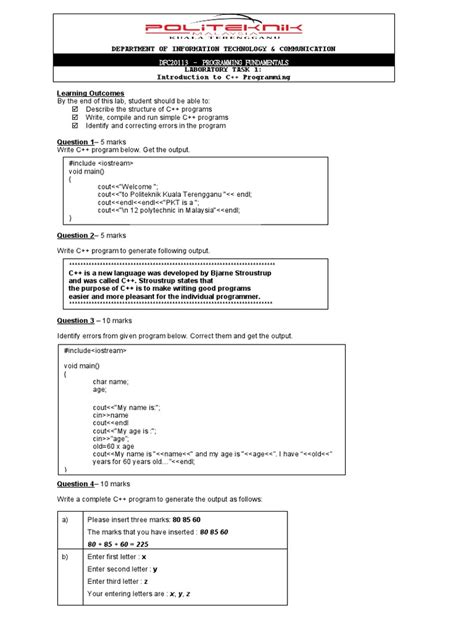 Lab Task 1 Pdf