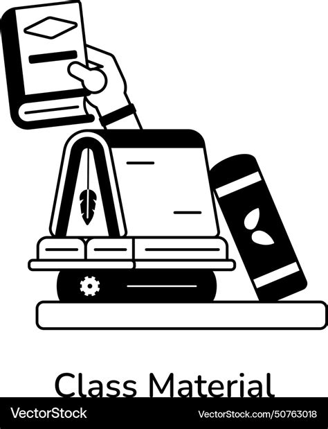 Class Material Royalty Free Vector Image Vectorstock