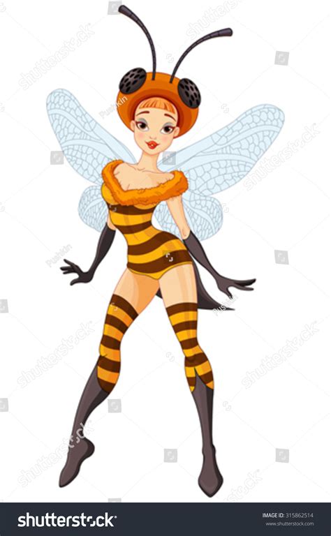 Sexy Bee Over Royalty Free Licensable Stock Vectors Vector Art Shutterstock