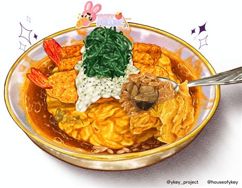 Ykirin21 Original Highres Artist Name Bowl Curry Food Food Focus