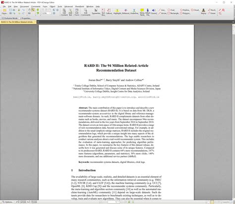 Google Scholar Pdf Front Page Rard Ii Recommender System Dataset ISG Siegen