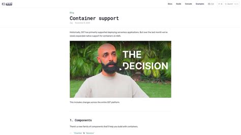 Ssts Container Support Sparks Debate On Developer Experience Vs Complexity Biggo News Ssts Container Support Sparks Debate On Developer Experience Vs Complexity Biggo News