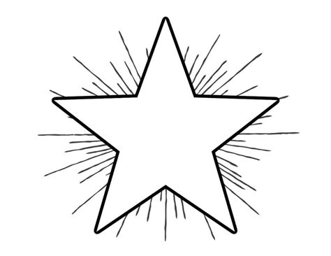Gran Estrella Para Colorear Imprimir E Dibujar Coloringonlycom
