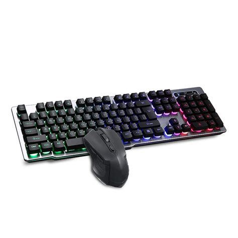 Wireless Gaming Keyboard Mouse Set With Led Backli Grandado