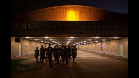 Corps Of Cadets March To The Brazos With Corps Commander Deandré Macri