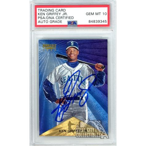 Ken Griffey Jr Pinnacle Autograph Card PSA DNA Steel City Collectibles