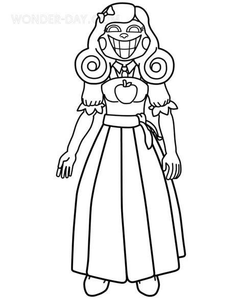 Poppy Playtime Chapter 3 Miss Delight Coloring Pages