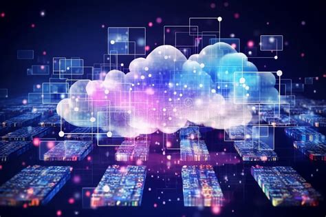 Cloud Computing Data Connection Digital Storage And Transfer Big Data