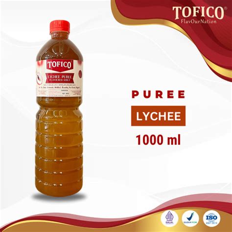 Jual Lychee Puree Tofico Lychee Puree Premium 1 Liter Tofico Syrup Official Kab Tangerang