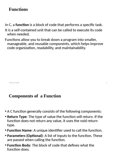 Functions Pdf Parameter Computer Programming Pointer Computer