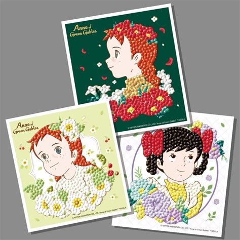 띵굴마켓 스티커형 십자수 빨간머리 앤 숲속의 요정 퍼즐