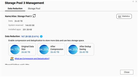 How Can I Check Data Deduplication Ratiosavings Storage Qnap