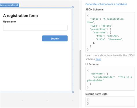 json schema form placeholder property in uischema doesn t work app building retool forum