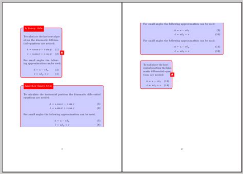 Tikz Pgf Boxed Text Between Pages TeX LaTeX Stack Exchange