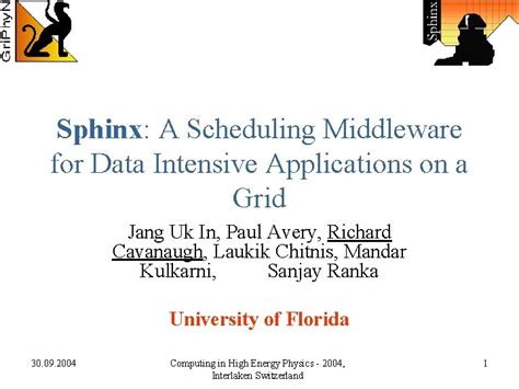 sphinx a scheduling middleware for data intensive applications