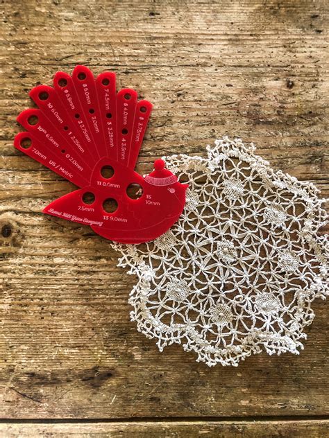 Burnt Hill Yarn Company Piwakawaka Fantail Needle Gauge Red Get