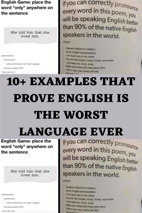 10 Examples That Prove English Is The Worst Language Ever Artofit