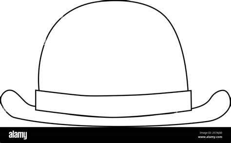 Graphic Line Hat Line Icon Set Vector Template Flat Design Isolated On