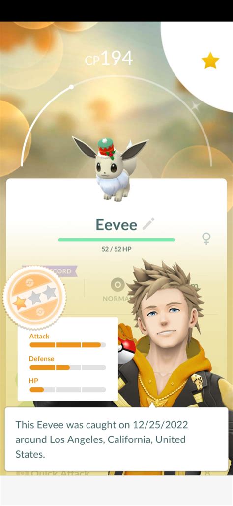 [pogo] Found Myself A Festive Eevee During Christmas And I Finally Evolved Her Into A Sylveon