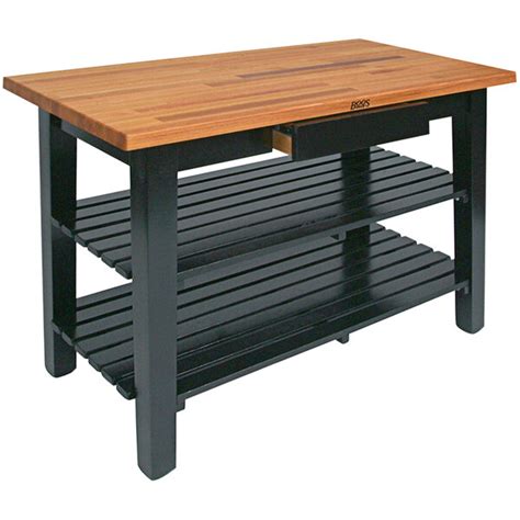John Boos And Co Oc4825 D 2s Bk Classic Country 48 X 25 Black Oak Work