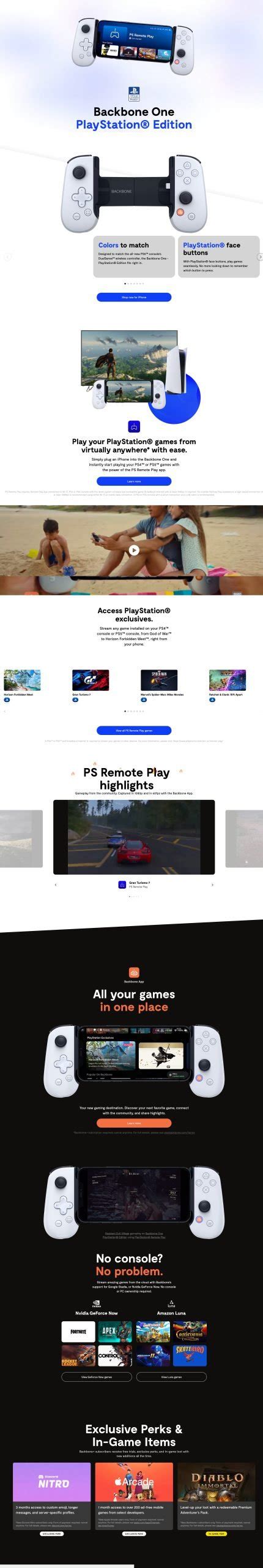 Backbone One PlayStation Mobile Gaming Controller For IPhone IOS Game Force