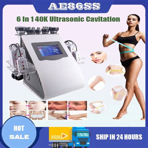 6 In 1 40k Ultrasonic Cavitation Vacuum Radio Frequency Laser 8 Pads