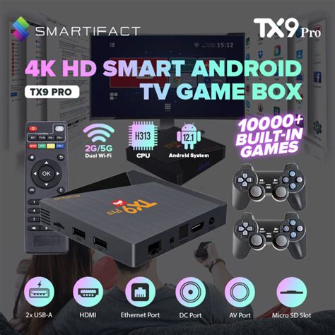 Smartifact Mxq Pro Tx Pro K Smart Tv Box Game Console Set Support