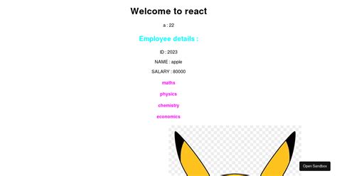 react assignment 1 codesandbox