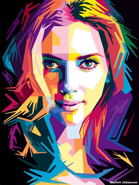 WPAP Wedha S Pop Art Portrait Modern Picasso Style Etsy In Wpap Art Digital Portrait
