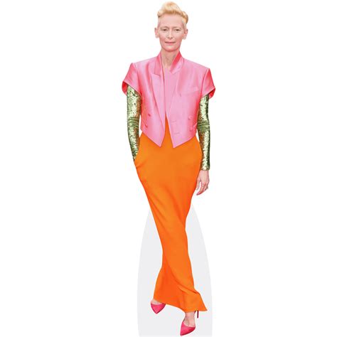 Tilda Swinton Orange Dress Lifesize Cardboard Cutout Standee