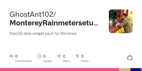 Github Ghostant102montereyrainmetersetupuiwin Macos Style Widget Pack For Windows
