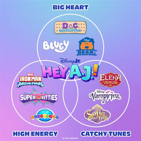 Disney The Perfect Mix 💜 Hey A J Premieres Tomorrow On Disneyjr