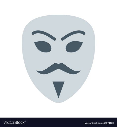 Hacker Mask Icon Image Suitable For Mobile Vector Image