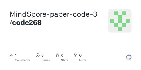Github Mindspore Paper Code 3 Code268
