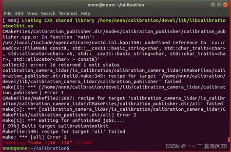 Ubuntu1804安装calibrationtoolkit标定工具箱可能遇到的编译错误ubuntu1804 安装calibration Csdn博客