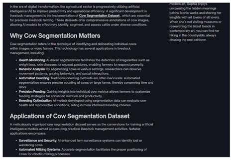 Cow Segmentation Dataset A Vital Tool For Precision Livestock Farming Pdf