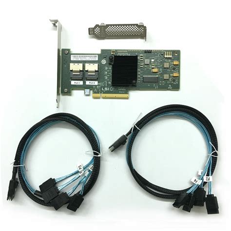 LSI Gbps SAS HBA LSI I I IT Mode ZFS FreeNAS UnRAID Cable EBay