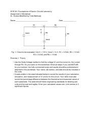 ECE 201 LAB 3 Rev 6 Worksheet 1 1 1 Pdf ECE 201 Foundations Of