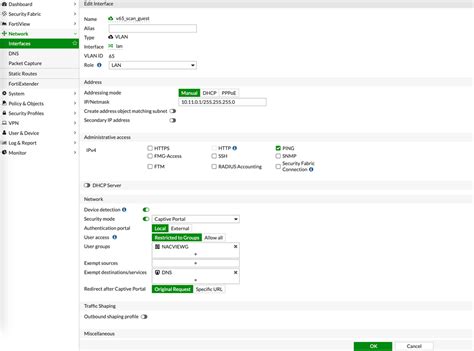 Captive Portal Fortigate Nacview Documentation