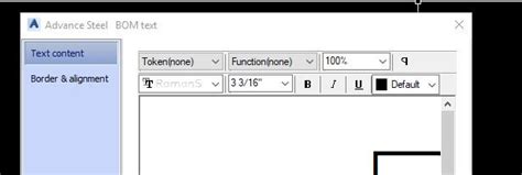 Solved Customize Bom Template Text Autodesk Community