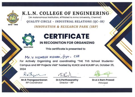 visweshkishan v on linkedin achievement recognition education innovation computerscience…