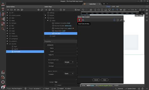 Wappler Documentation Database Single Query