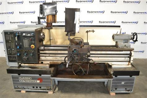 Clausing Colchester 15 X 50 Variable Speed Geared Head Engine Lathe W Dro The Equipment Hub